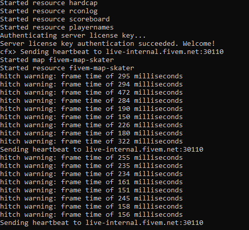 I try to load my server and it gets stuck - Server Discussion - Cfx.re Community