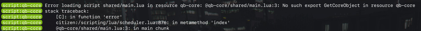 Help Qb Core Script Error On Startup Qbcore Cfxre Community 1014