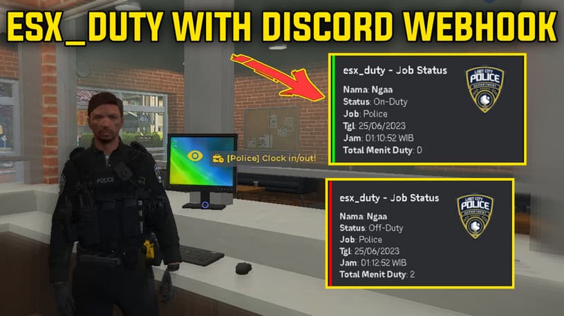 Esx duty with discord webhook & time duty in server - FiveM Releases - Cfx.re Community