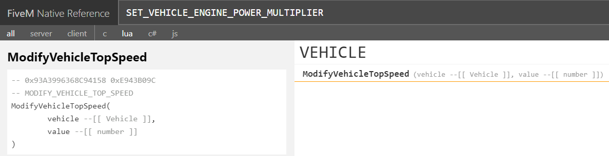 FiveM native has changed it's name - but still works with it's old name ...