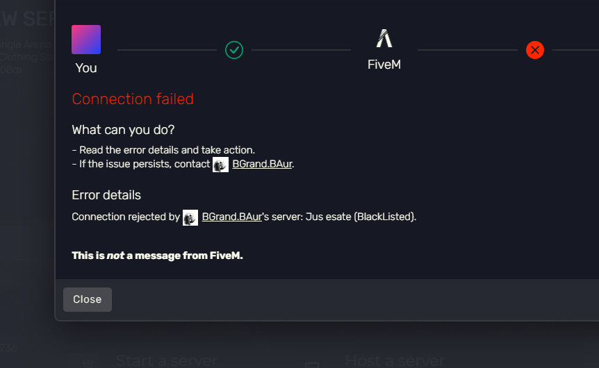 Fivem blacklist - FiveM Client Support - Cfx.re Community