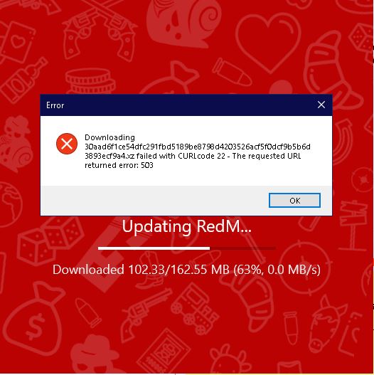 Error 503 - RedM Client Support - Cfx.re Community