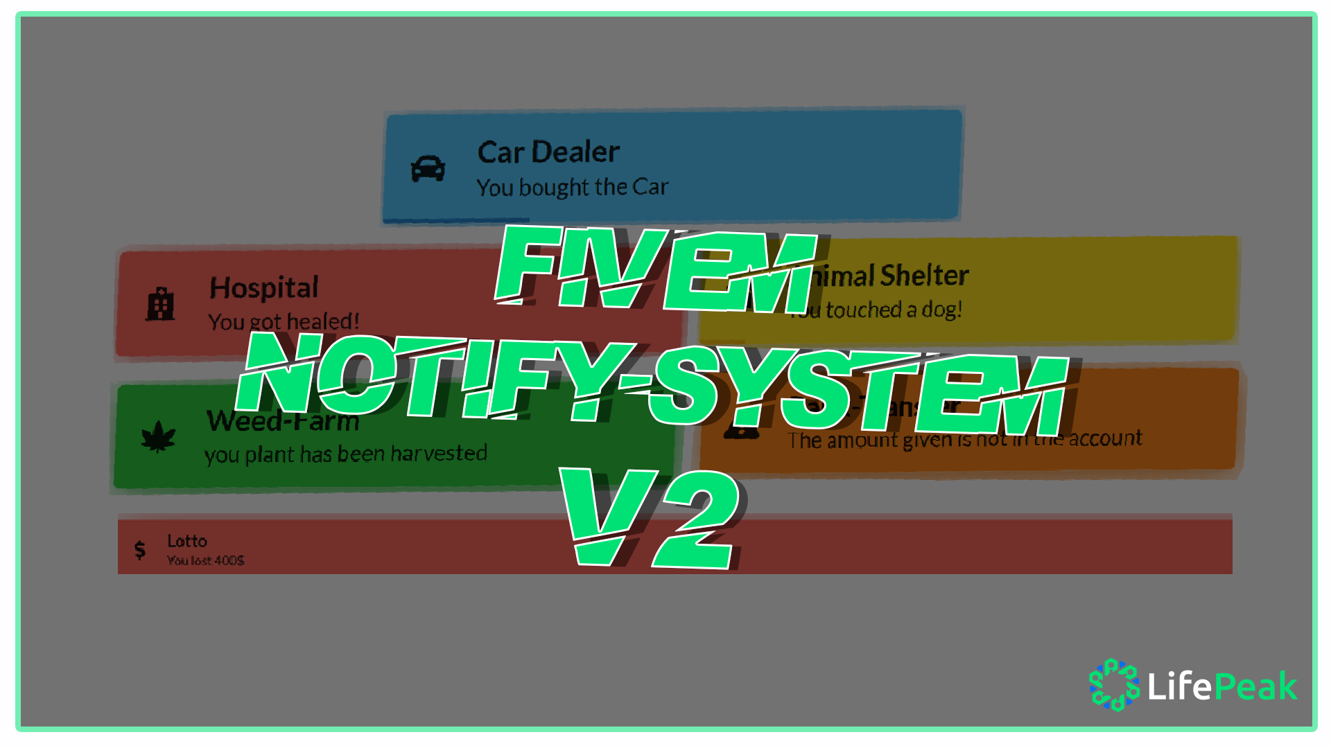Notification System | 1000+ Icons | [LifePeak-Scripts ] - FiveM Search