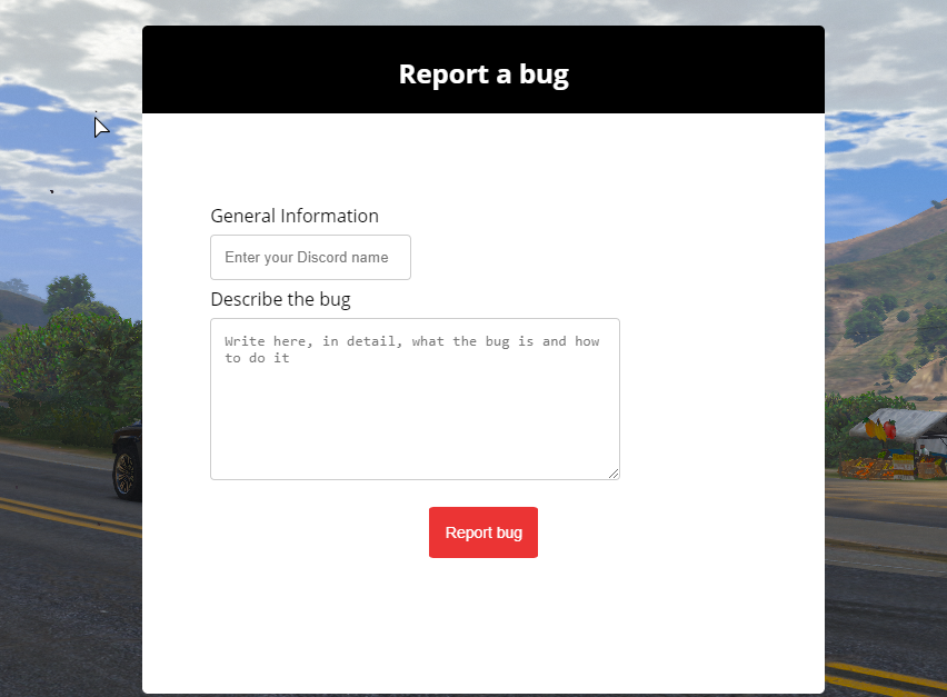 BugreportUI [STANDALONE] - FiveM Releases - Cfx.re Community