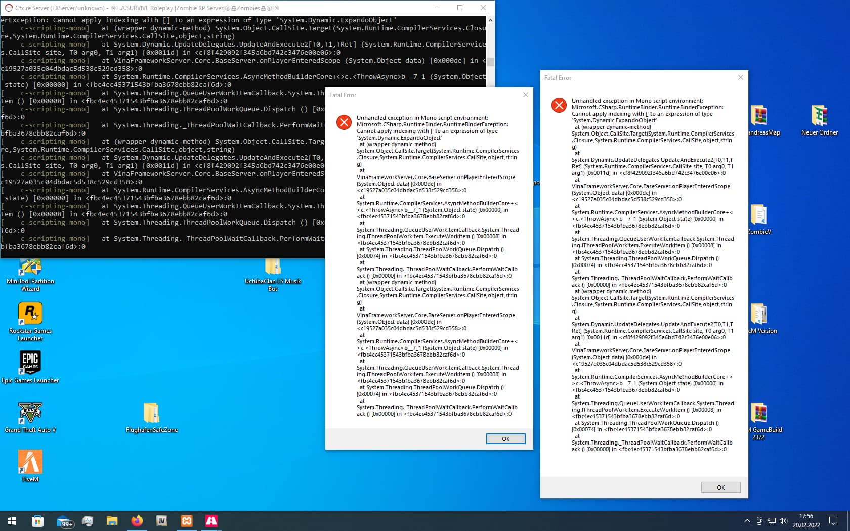 Fatal Error when someone joins my Server - OneSync Reports - Cfx.re Community