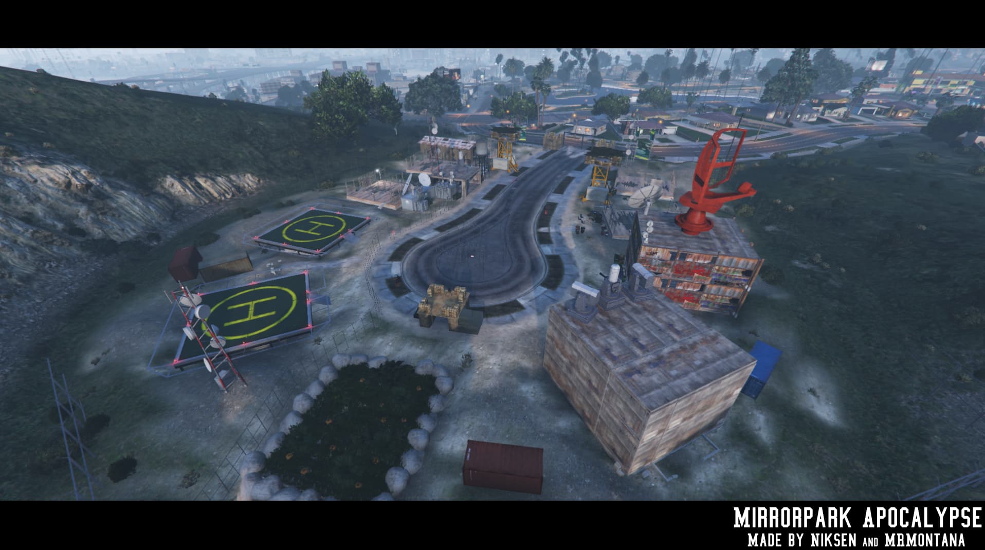 Mirror Park Safezone / Military HQ Apocalypse MAP - FiveM Releases ...