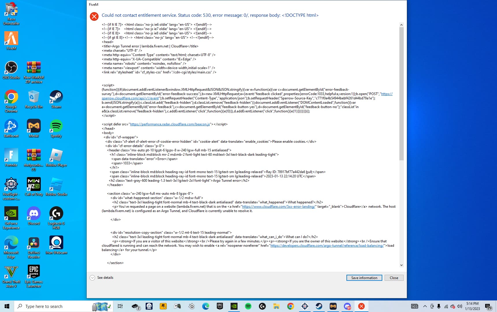 Status code: 530 , error message: 0/, response body: - Page 2 - FiveM Client Support - Cfx.re ...