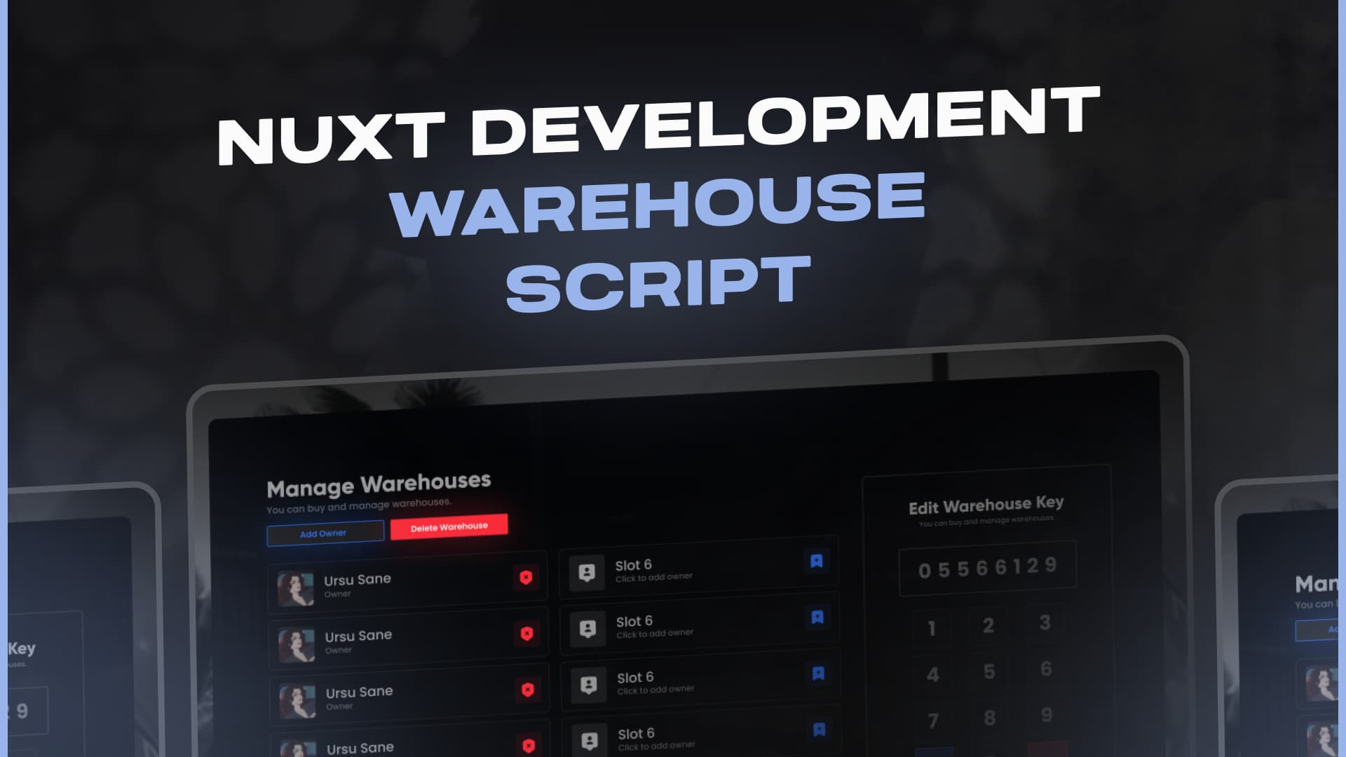 [PAID] FiveM Advanced Warehouse | Real Estate & Stash System - FiveM Releases - Cfx.re Community