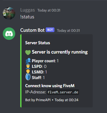 [ESX] Discord Bot | Status Command | ESX-Commands - FiveM Releases ...