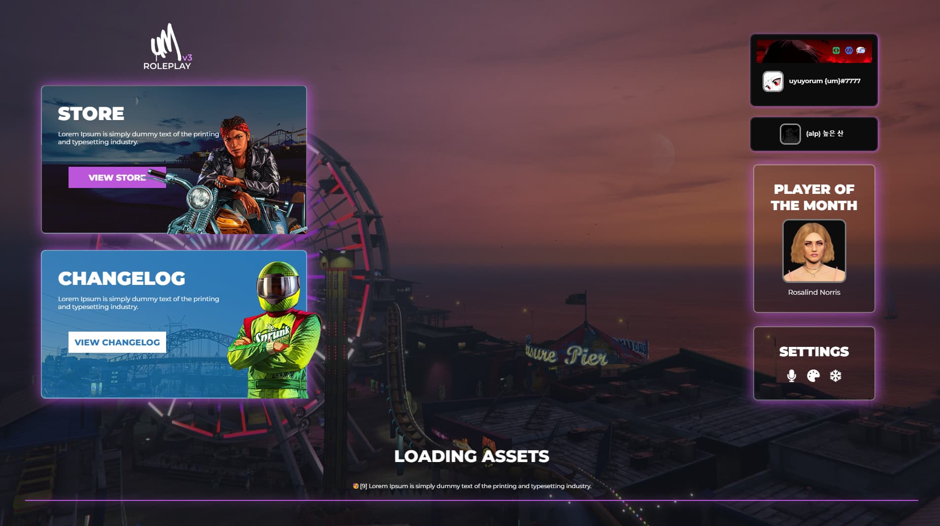 [PAID] UM - Loading Screen V3 - FiveM Releases - Cfx.re Community