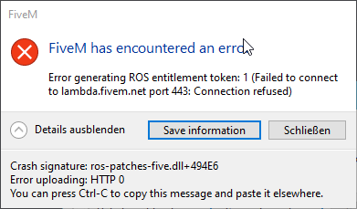 Fivem has encounted an error Issue - FiveM Client Support - Cfx.re ...
