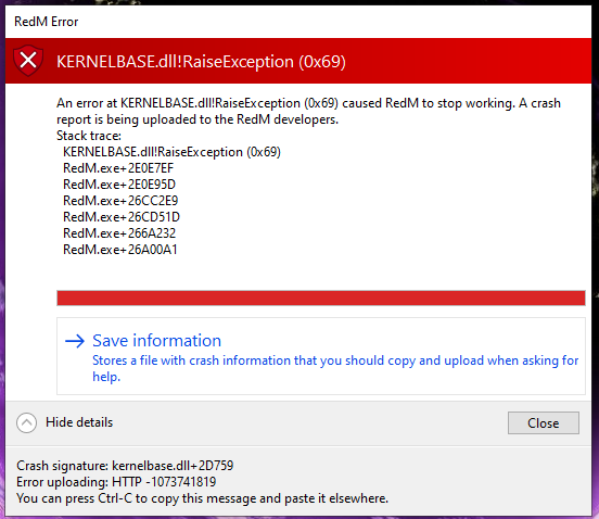 Kernelbase.dll error i can't play - RedM Client Support - Cfx.re Community