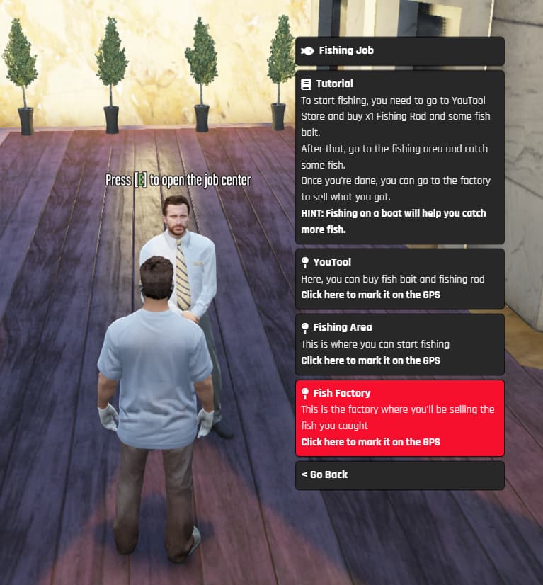 [FREE] Job Center / Job Tutorials [STANDALONE/ESX/QB] - FiveM Releases ...