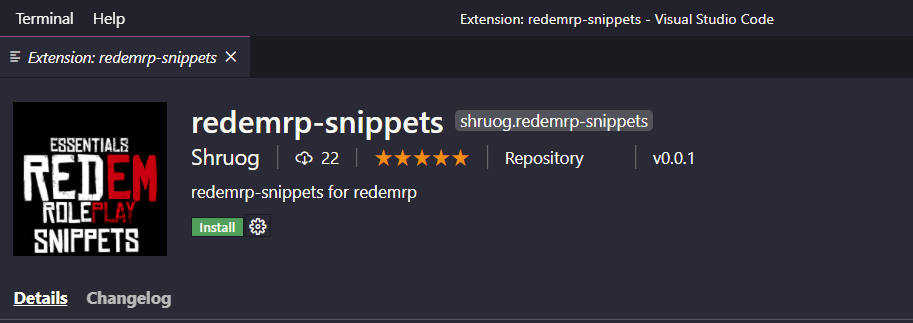 [Release] [RedM:RP] Redemrp-Snippets - RedM Releases - Cfx.re Community