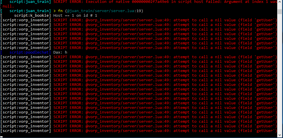 [RESOLVED] Vorp inventory access problem - Discussion - Cfx.re Community