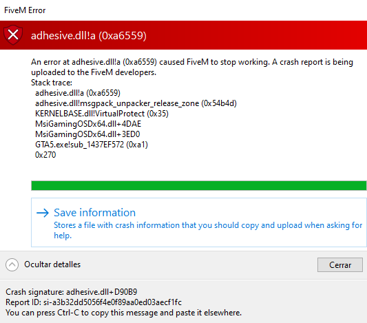 FiveM crash just after start it - FiveM Client Support - Cfx.re Community