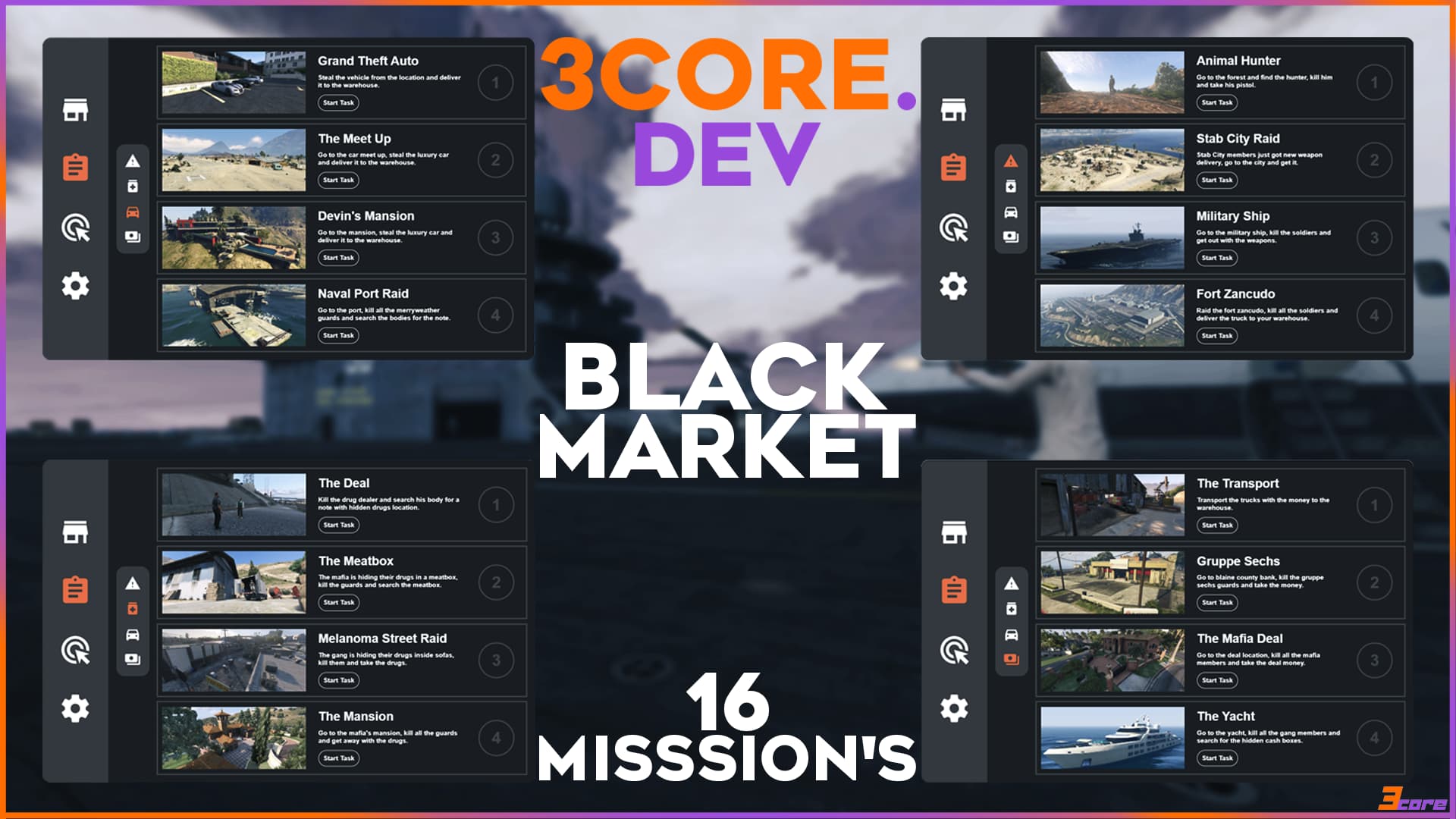 [paid] [qbcore And Esx] 3core Black Market Fivem Releases Cfx Re