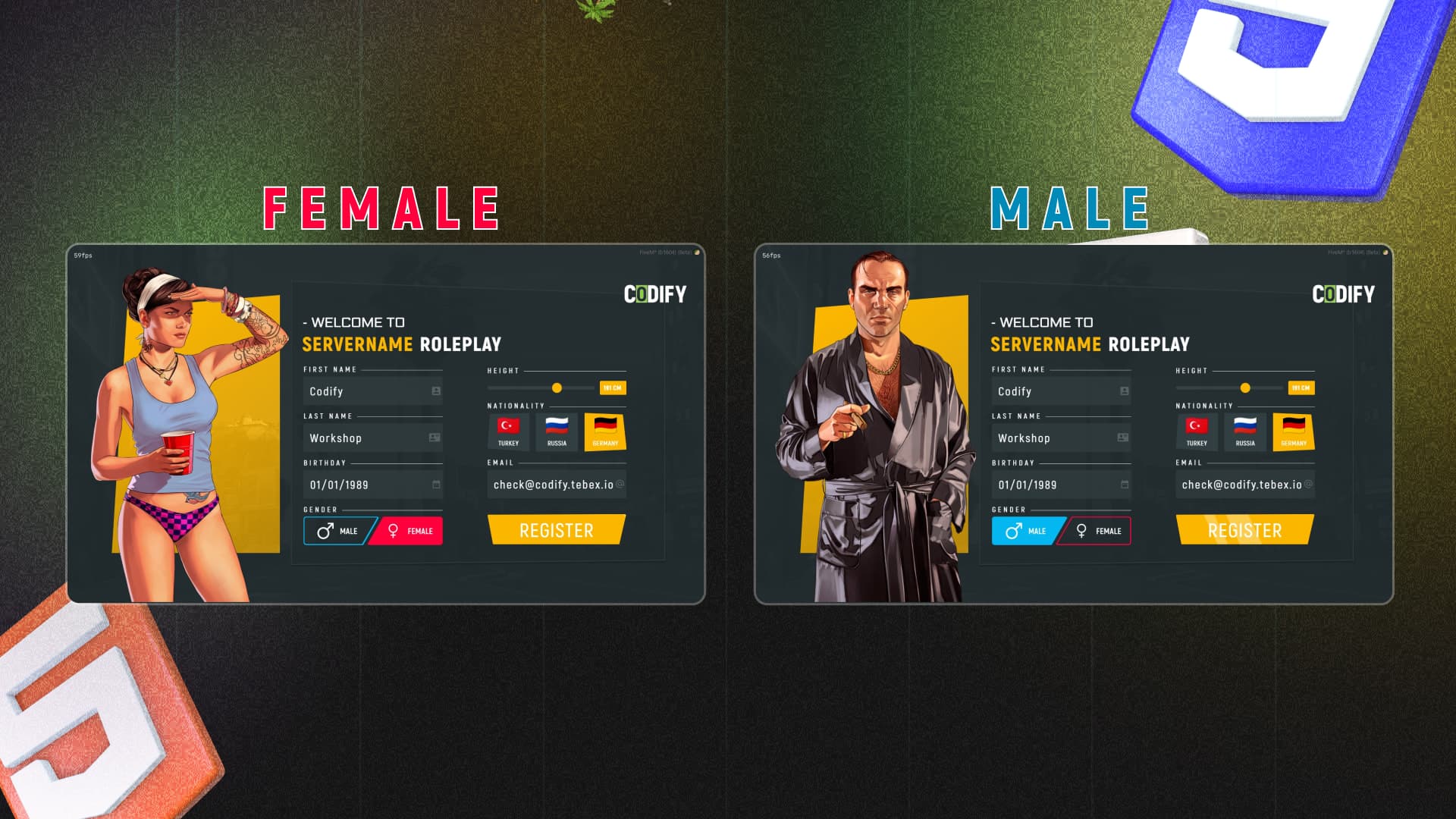 C Register [ESX] [QB] - FiveM Releases - Cfx.re Community