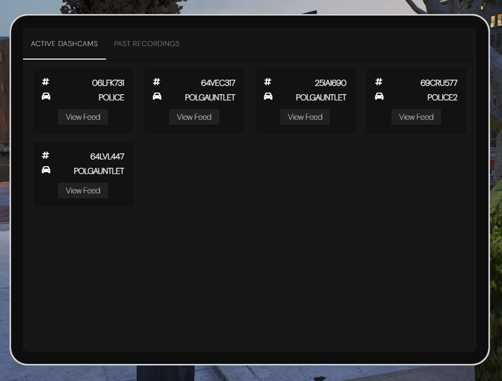 [PAID][Standalone/QBCore/ESX] Power Dashcams v2 - View and Record Live ...