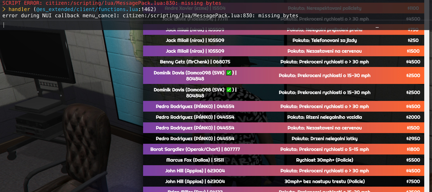 Esx_menu_default, esx_menu_list ENTRY LIMIT - ES/ESX - Cfx.re Community