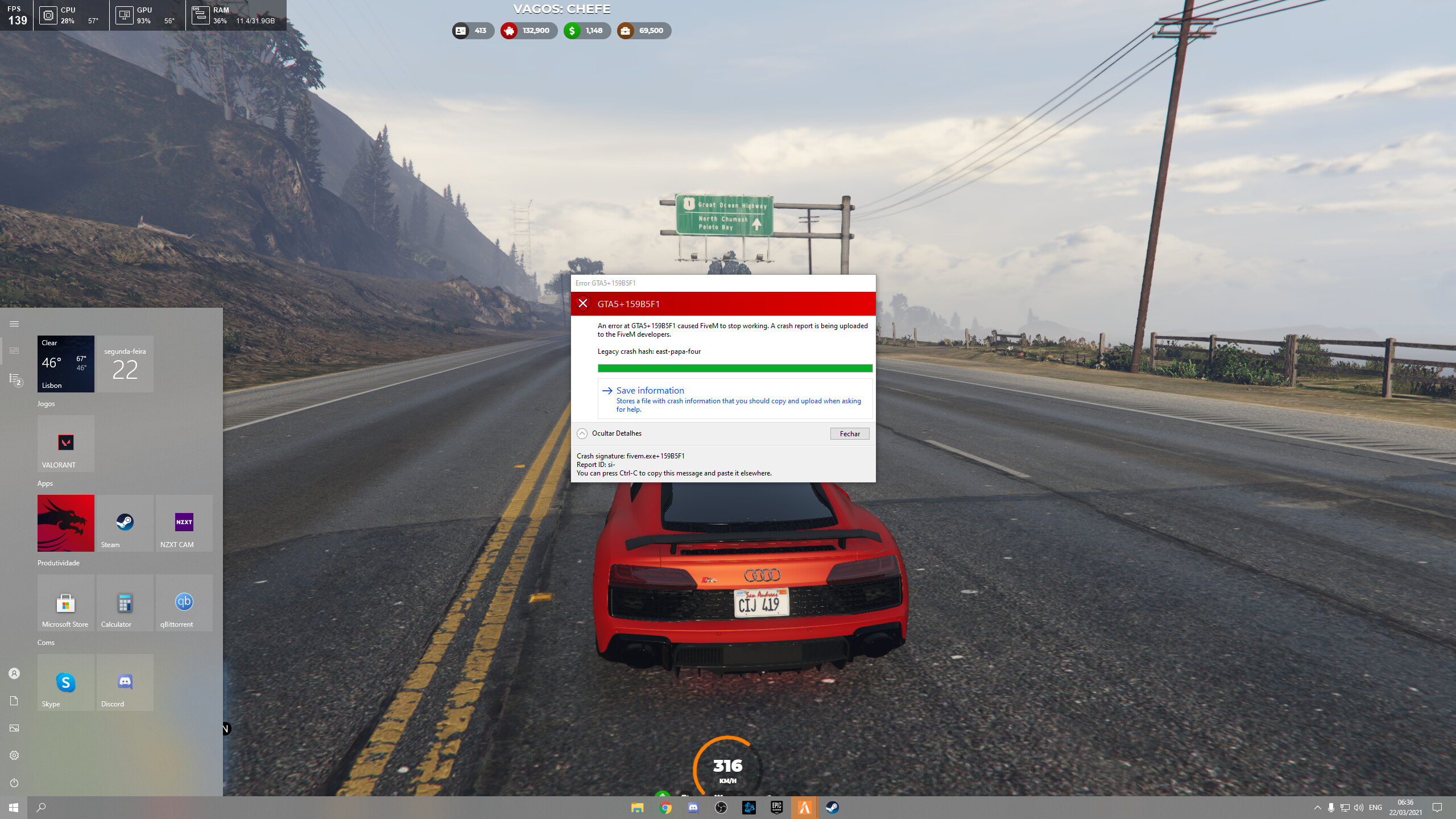 Fivem allways Crashing - FiveM Client Support - Cfx.re Community