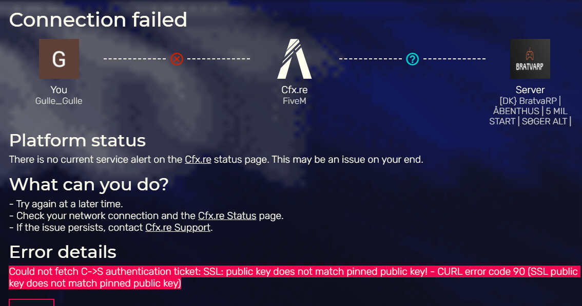 FiveM problems - FiveM Client Support - Cfx.re Community
