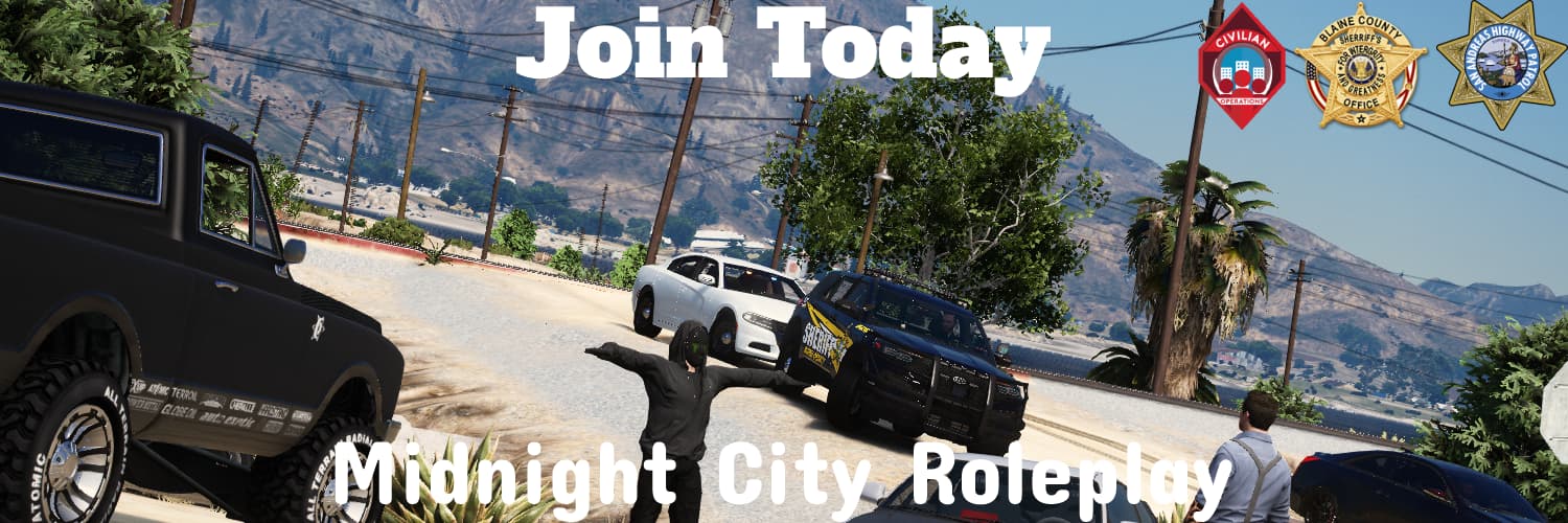 Midnight City Roleplay | Whitelisted | vMenu & Economy | Custom ...