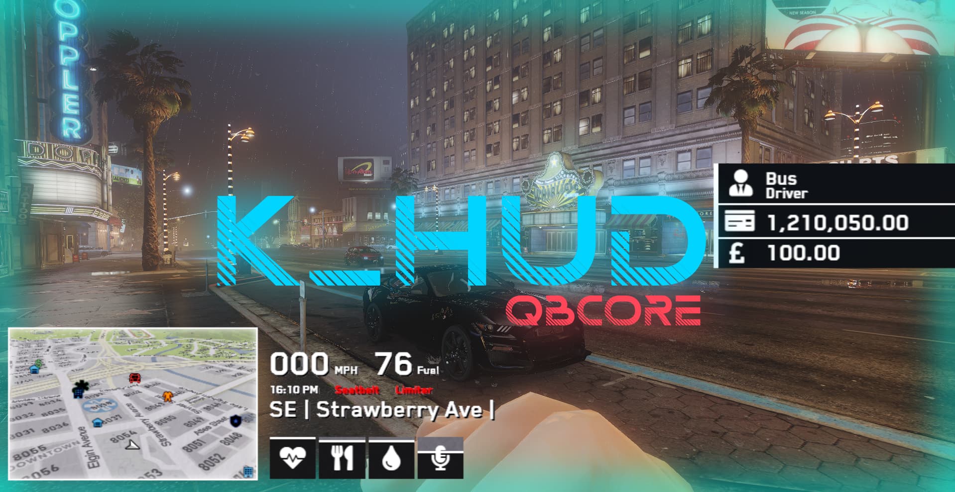 [QB] K_HUD | QBCore Hud | UK/US - FiveM Releases - Cfx.re Community