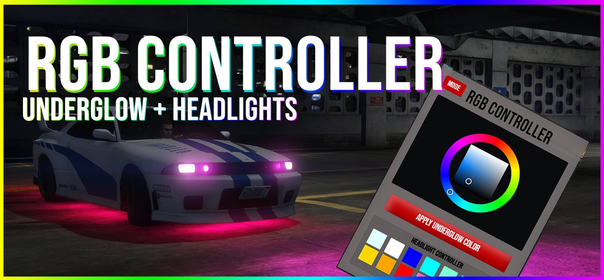 RGB Controller (Neon + Headlights + Animations) [Standalone] - FiveM ...
