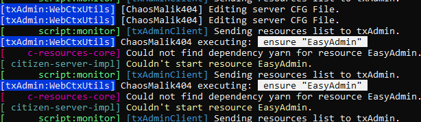 Couldn't start resource - Server Discussion - Cfx.re Community Couldn't start resource - Server Discussion - Cfx.re Community