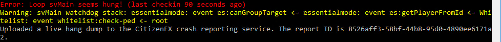 Loop svMain seems hung! Anyone can help? - Server Discussion - Cfx.re ...