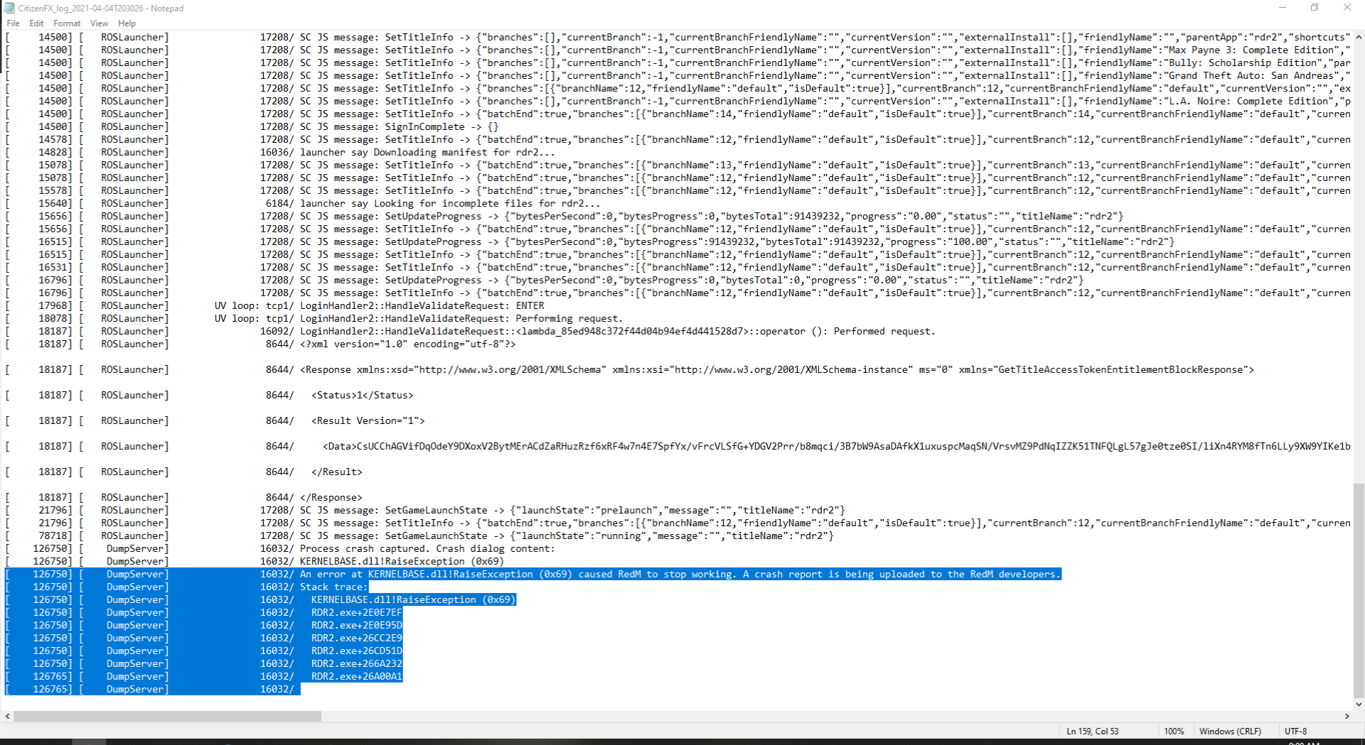 Error trying to launch REDM - RedM Client Support - Cfx.re Community