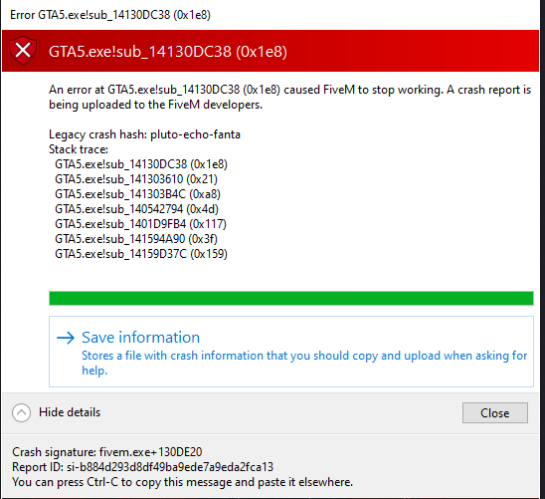 Fivem Crash on Fullscreen exclusive - FiveM Client Support - Cfx.re ...