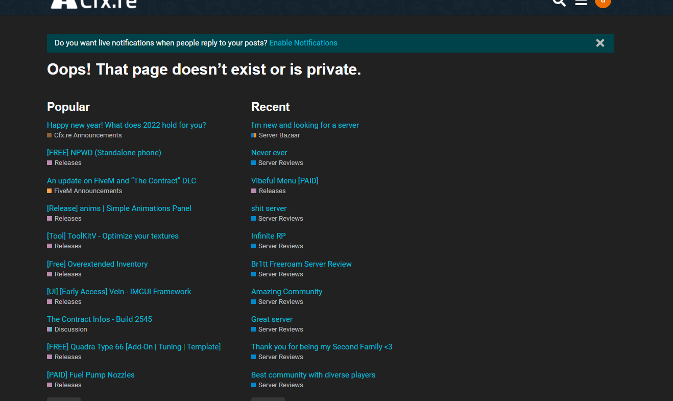 Cant open profile settings - FiveM Client Support - Cfx.re Community