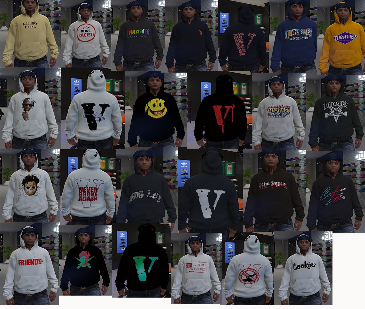 [UPDATED][REALEASE][PAID] Best Designer Male Clothing Pack HOODIES ...
