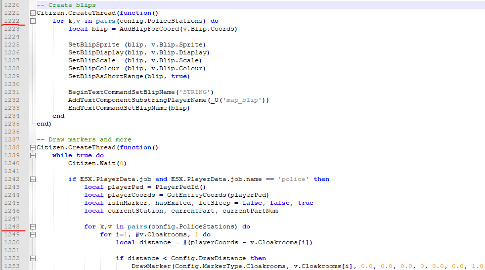 SCRIPT ERROR: @esx_policejob/client/main.lua:1222 and 1248: attempt to index a nil value (global ...