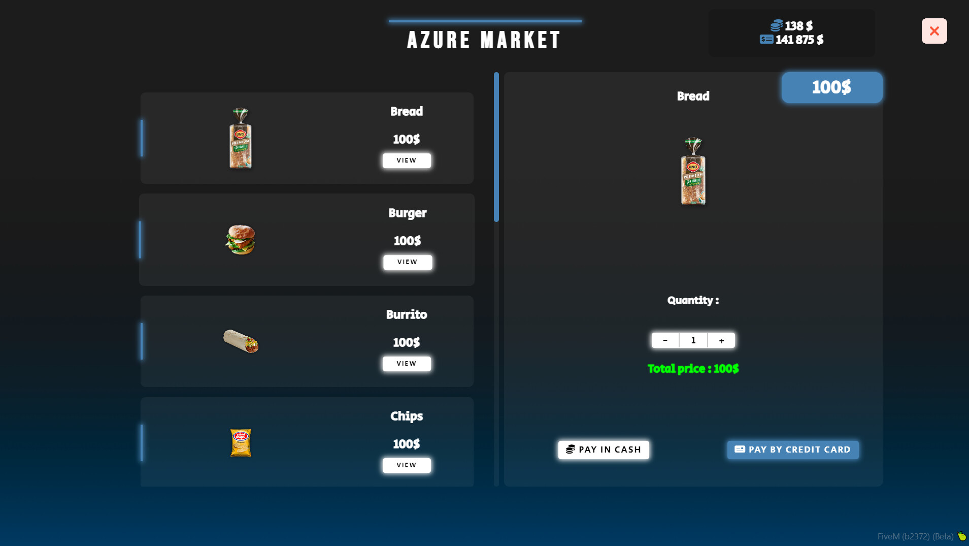 [PAID] [ESX] Azure Market - FiveM Search