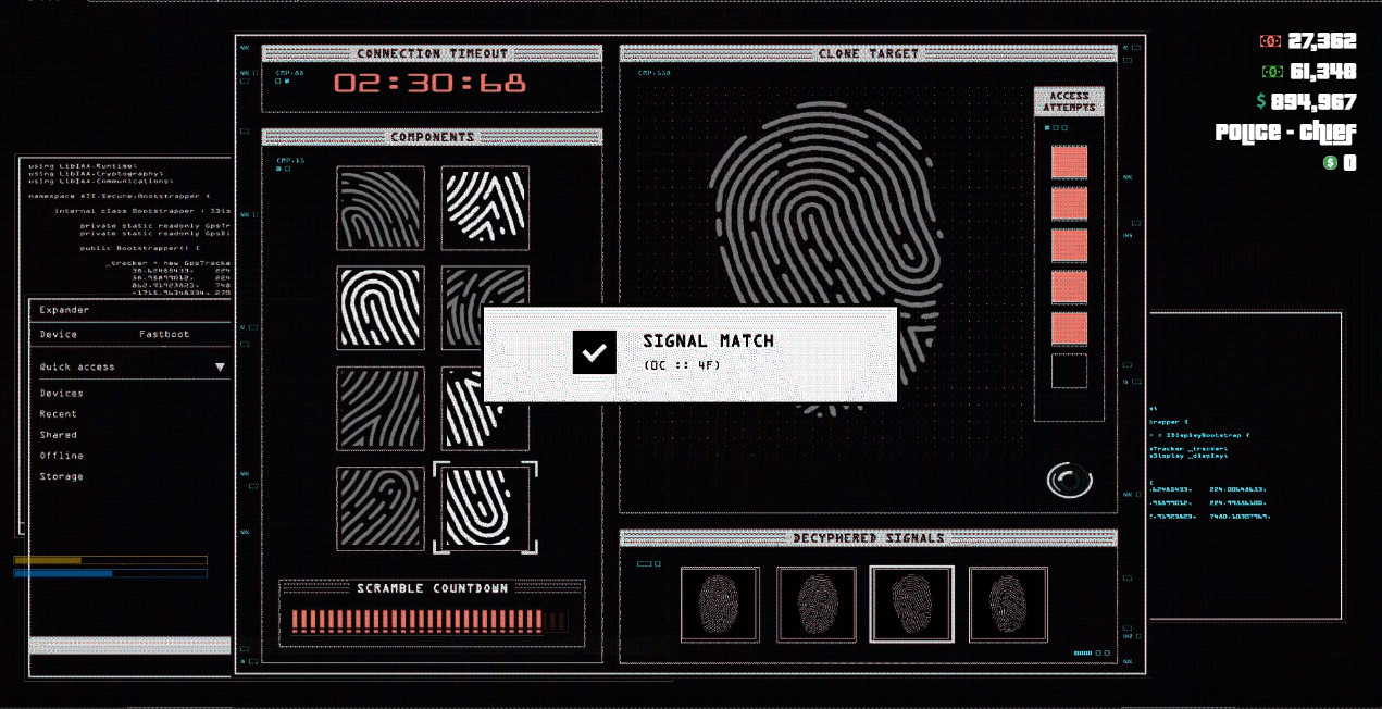 Finger Print Hacking Mini Game [STANDALONE] - FiveM Releases - Cfx.re ...