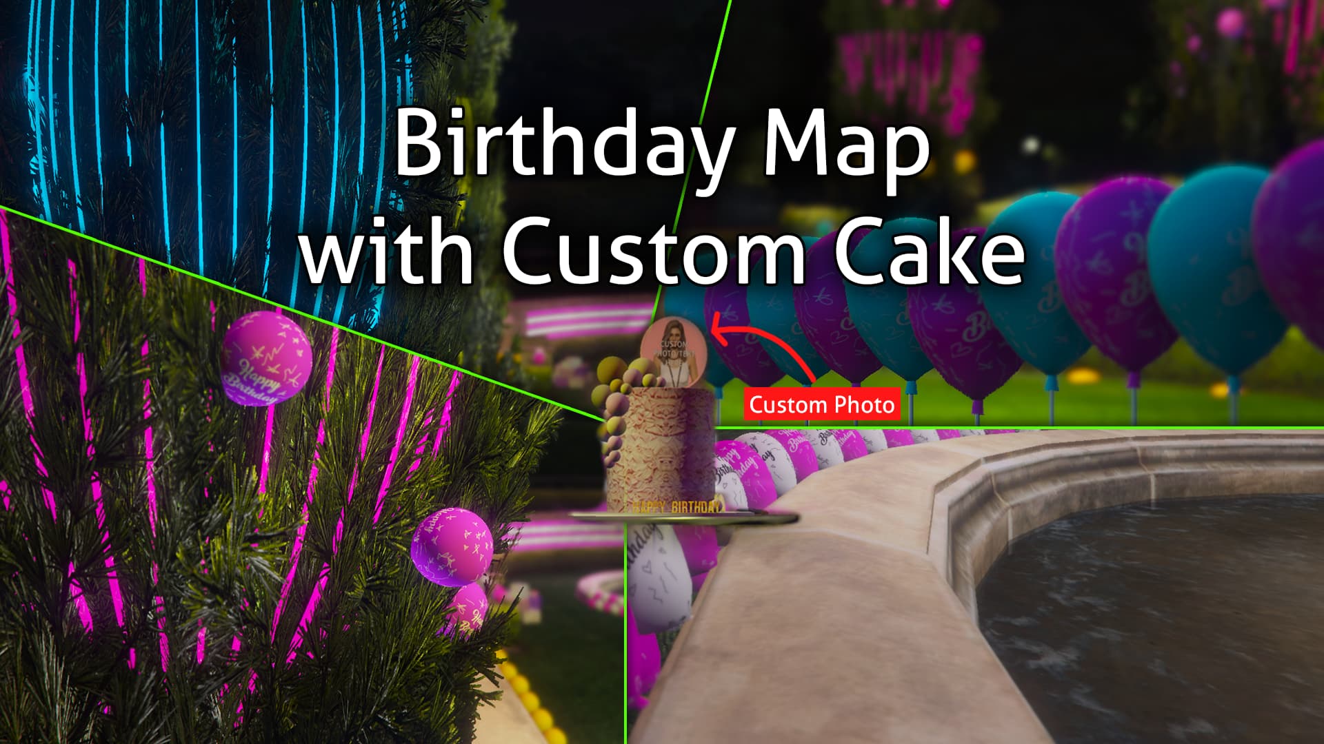 [PAID] [Standalone] CB Birthday Party | Neon | Custom Birthday Cake ...