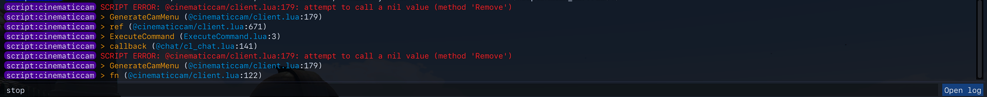 Cinematic Cam - Camera for flying around and attaching to entities ...