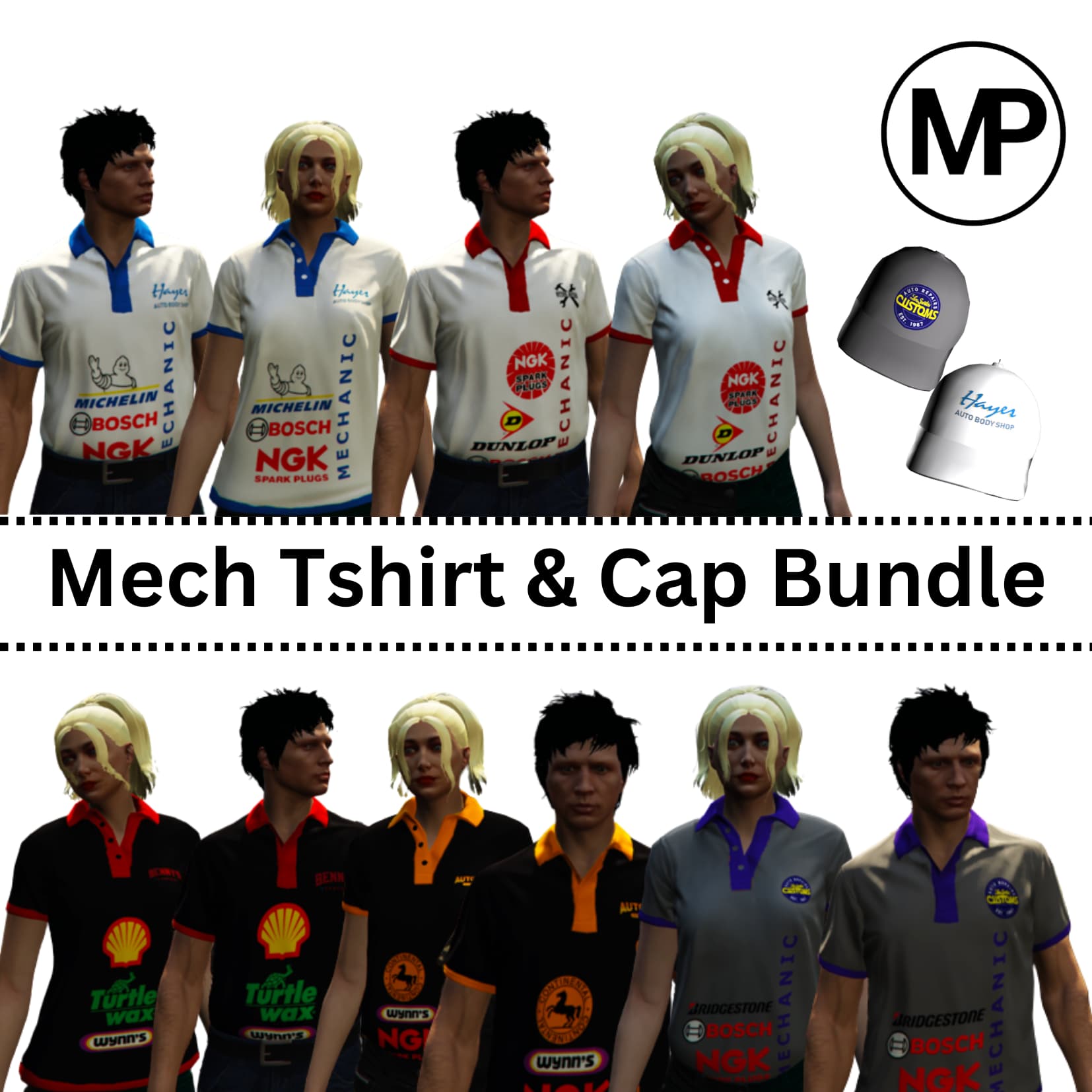 Mechanic Tshirt & Cap Retexture Bundle - FiveM Releases - Cfx.re Community