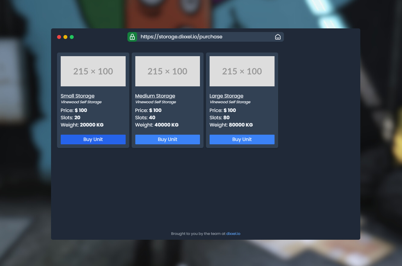 [PAID] dixxel storage - FiveM Releases - Cfx.re Community