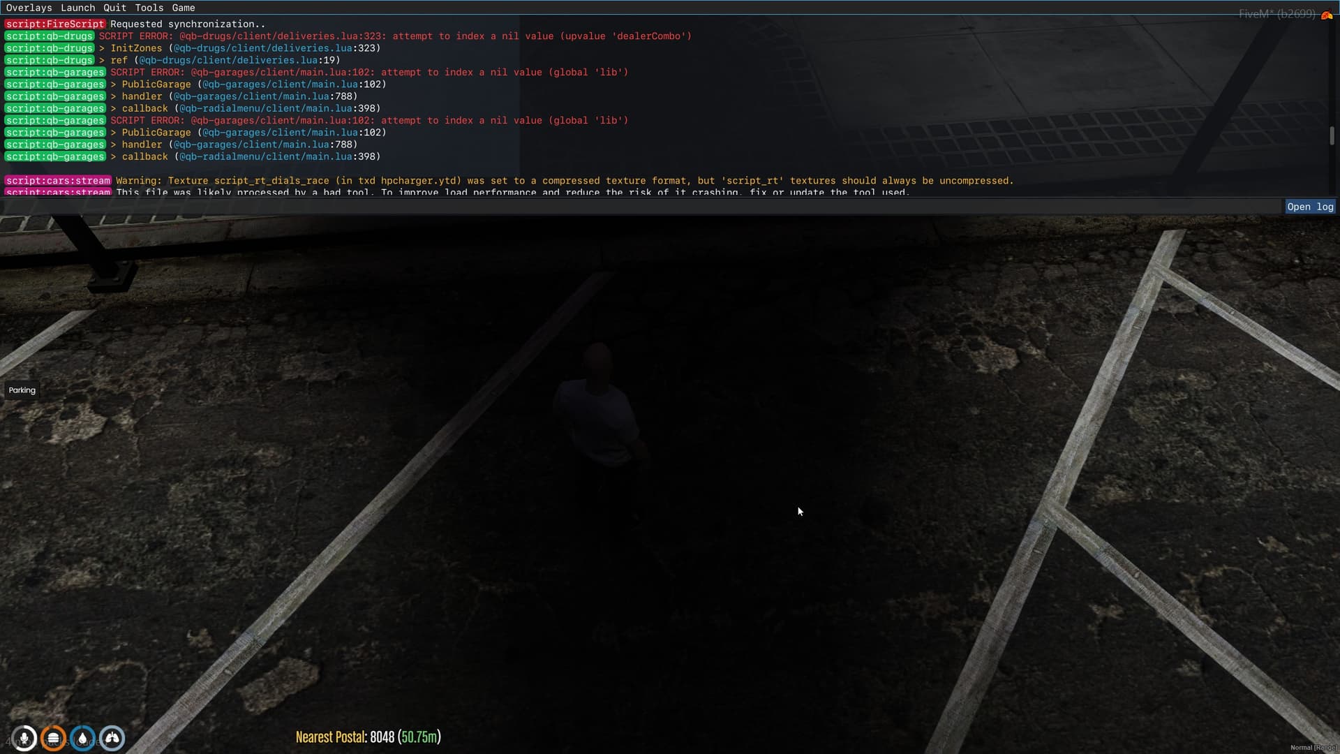 Garage System w/ support for Radialmenu ox_lib ox_inventory Qbox Qbcore ...