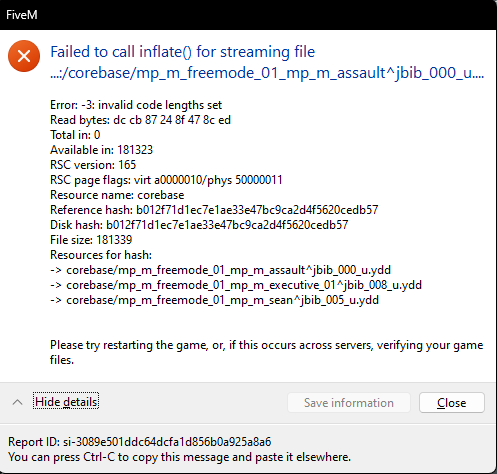 My game crashes randomly - FiveM Client Support - Cfx.re Community