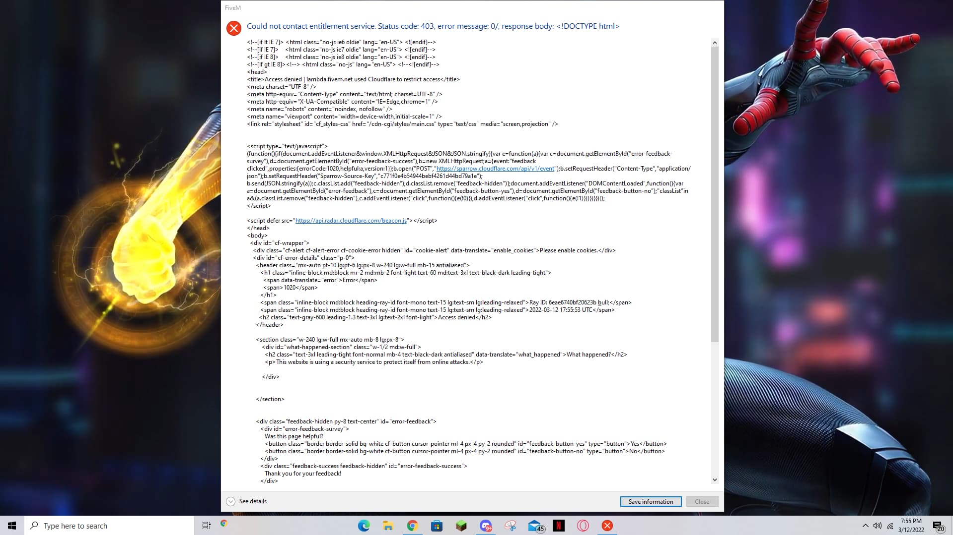 FiveM problem - FiveM Client Support - Cfx.re Community