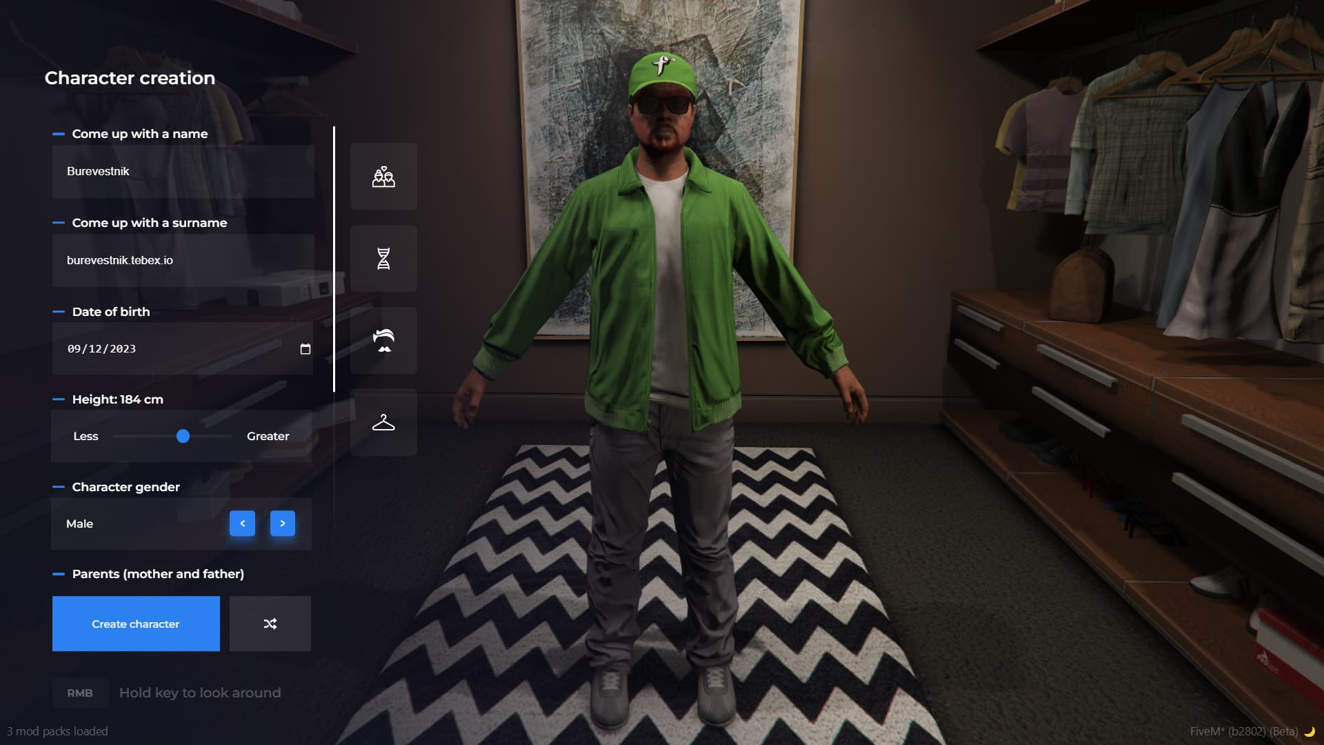 🥸 [PAID] [Standalone][ESX] Character creator system | identity system ...