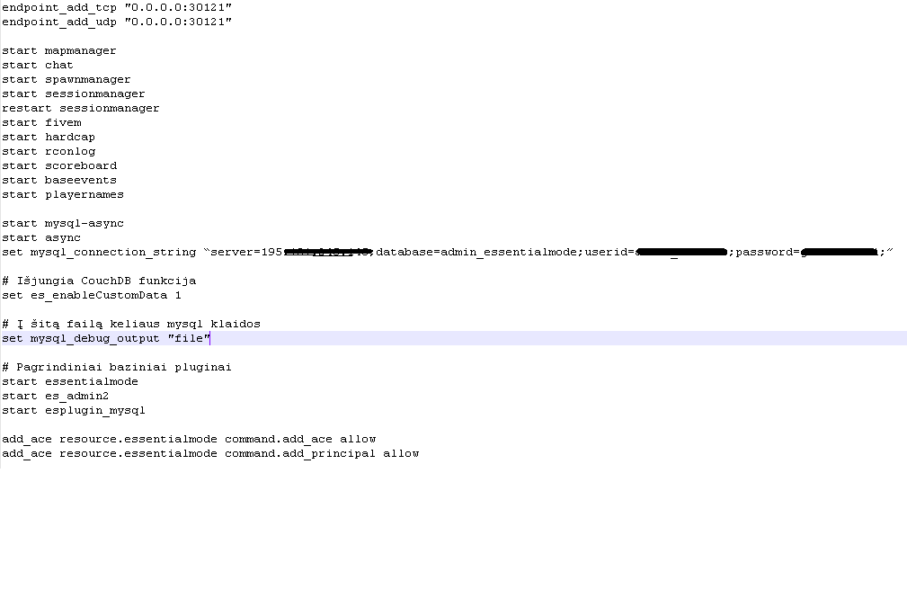 No such command database - Discussion - Cfx.re Community