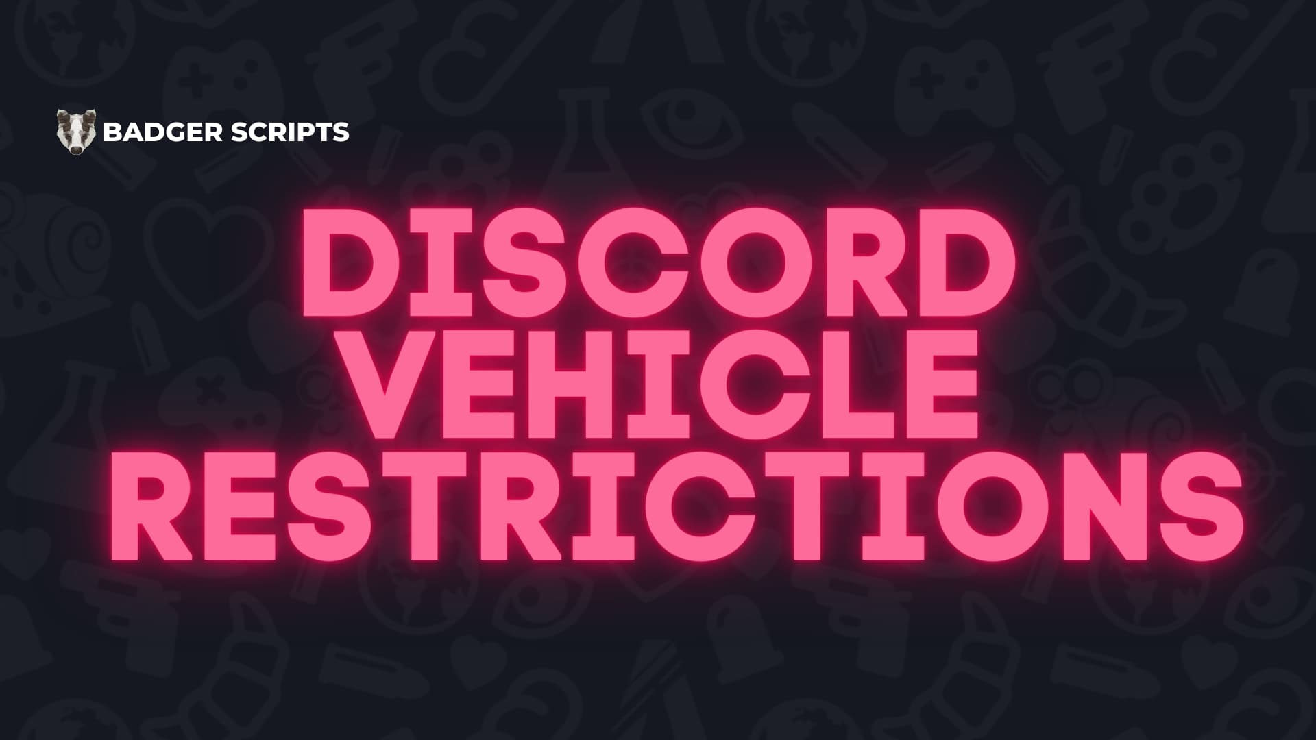 DiscordVehicleRestrictions [A Discord based vehicle restriction script ...