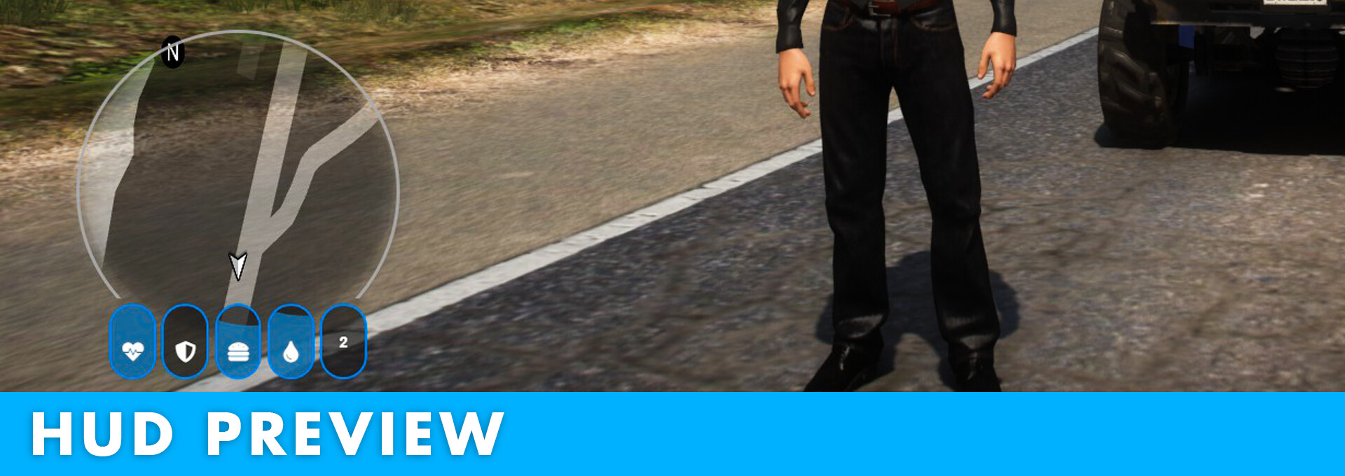 🗺️ Core Hud - Oval radar/map, Clean design, Use stress or voice or id ...