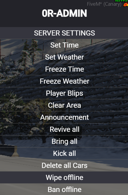 0R-admin - Low resmon admin menu [ESX-QBUS] - FiveM Releases - Cfx.re ...